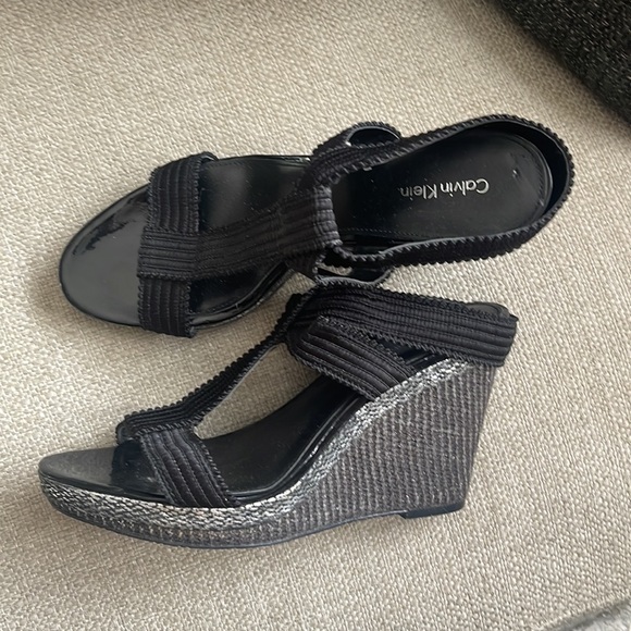 Calvin Klein | Shoes | Calvin Klein Platform Wedge Sandals | Poshmark